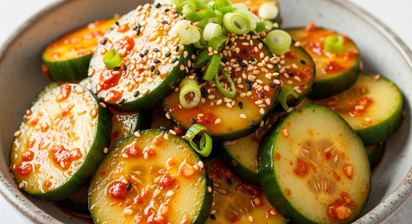 Cette recette coréenne transforme un simple concombre en salade ...