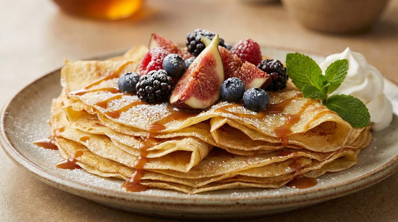 Crêpes sans beurre, huile, lait ou œufs : même en mode placard vide ...