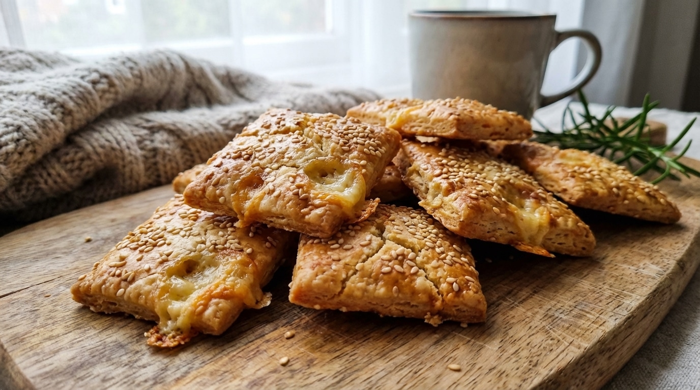 « Je les prépare en 12 minutes pour l'apéro » : mes crackers fromage ...